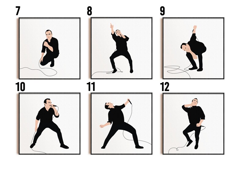 Future Islands Posters Sam Herring Dancing Square Prints - Etsy