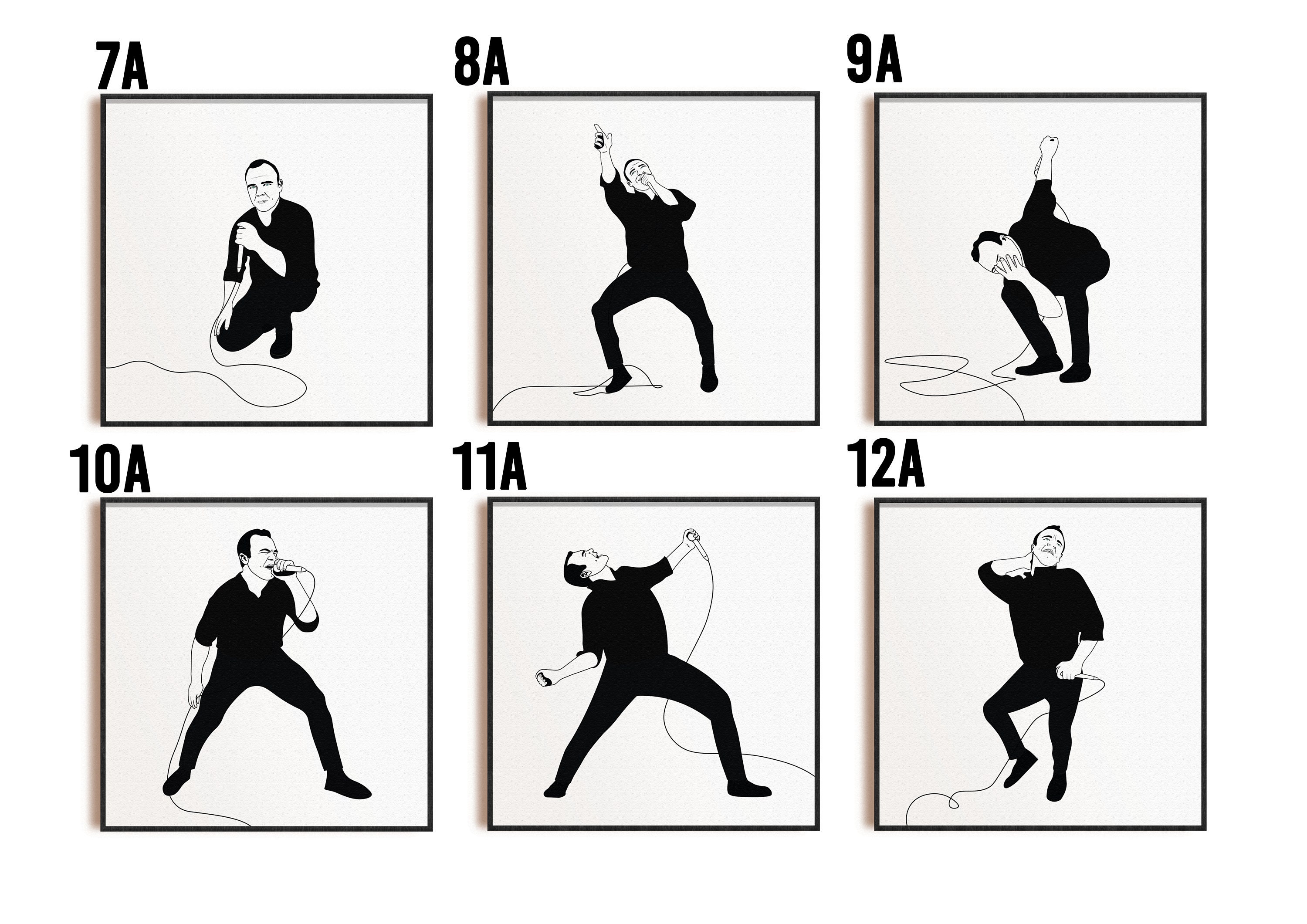 Future Islands Posters - Sam Herring - Dancing - Square Prints - Music ...