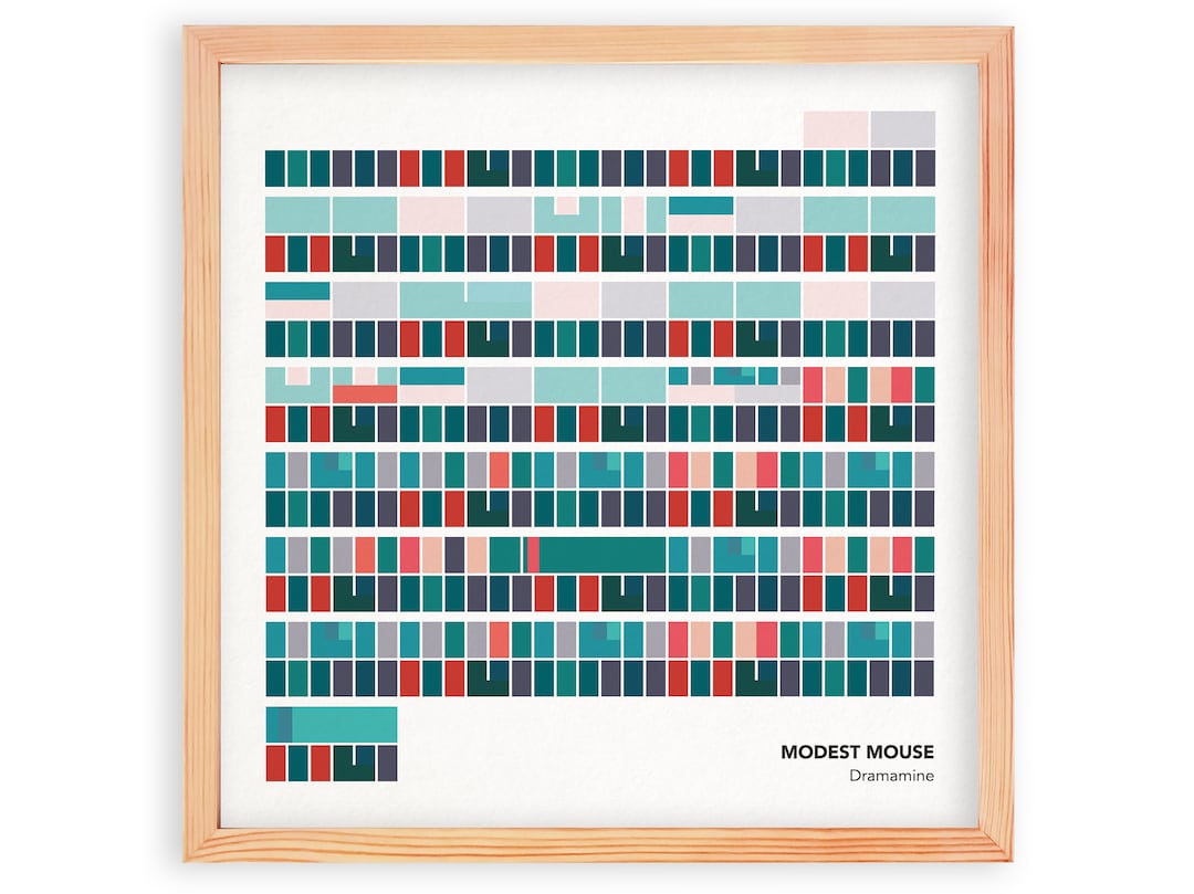 Modest Mouse - Dramamine - Modern Minimalist Music Notes Song Prints ...