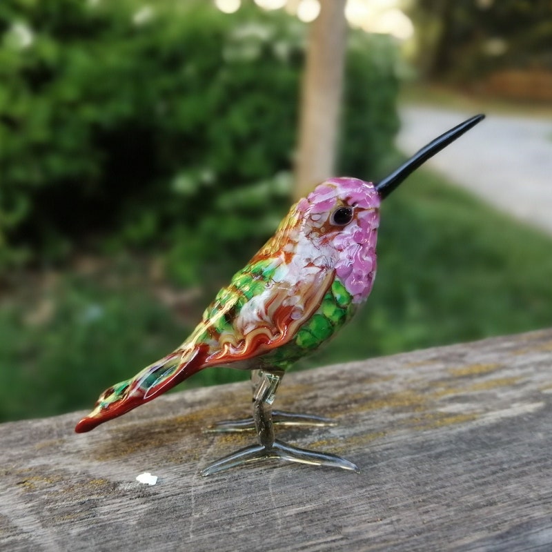 Glass Hummingbird - Etsy