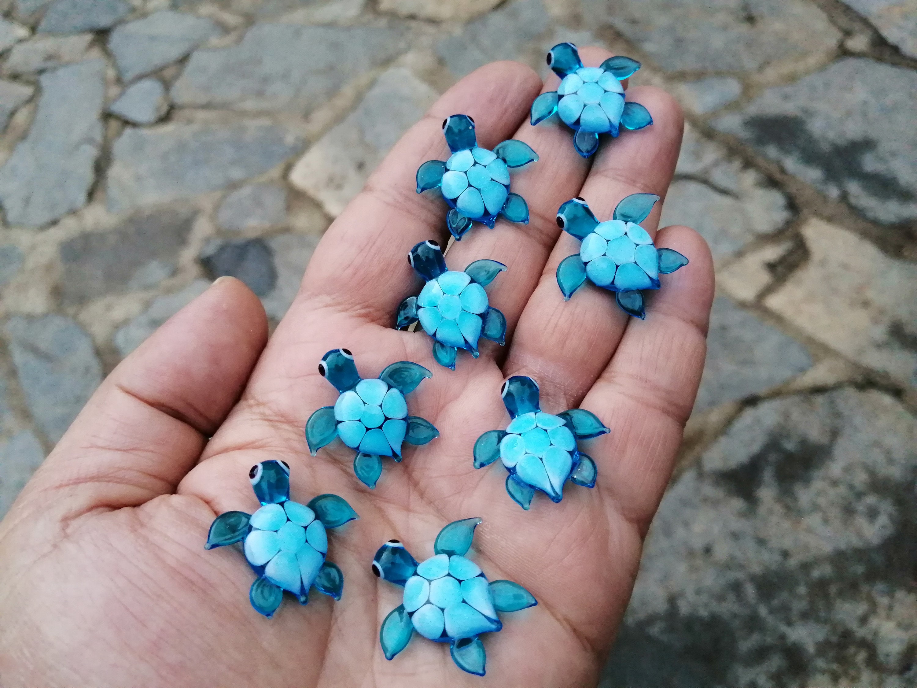 Glass Sea Turtle, Hand Blown Glass Sea Turtle, Glass Sea Animals, Sea ...