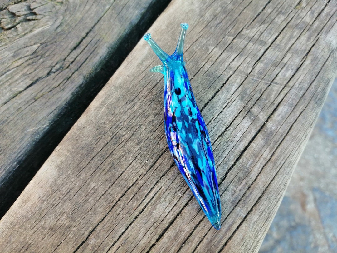 Glass Slug, Glass Slug Figurine, Murano Slug, Slug Ornament, Colorful ...