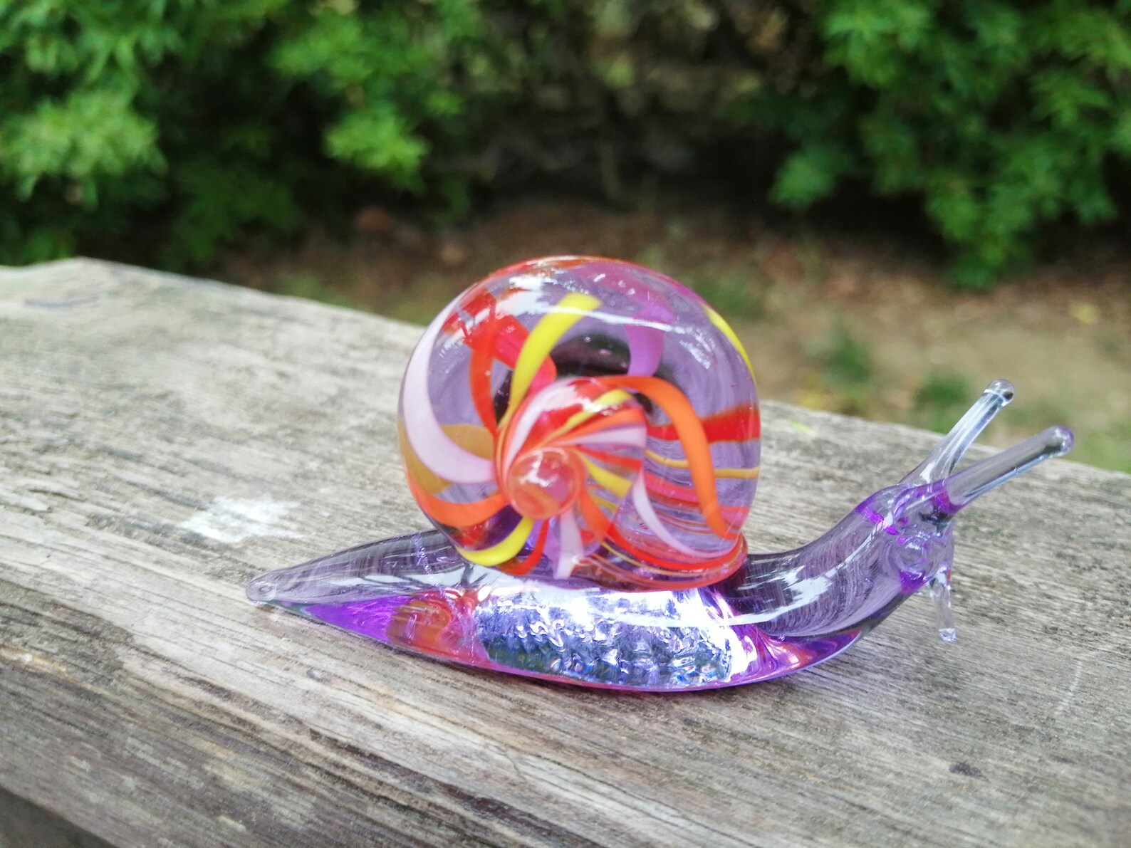 Glass Snail, Glass Snail Figurine, Miniature Snail, Glass Mollusc ...