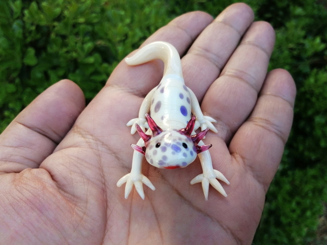 Glass Axolotl Figurine Murano Glass Axolotl Axolotl - Etsy New Zealand