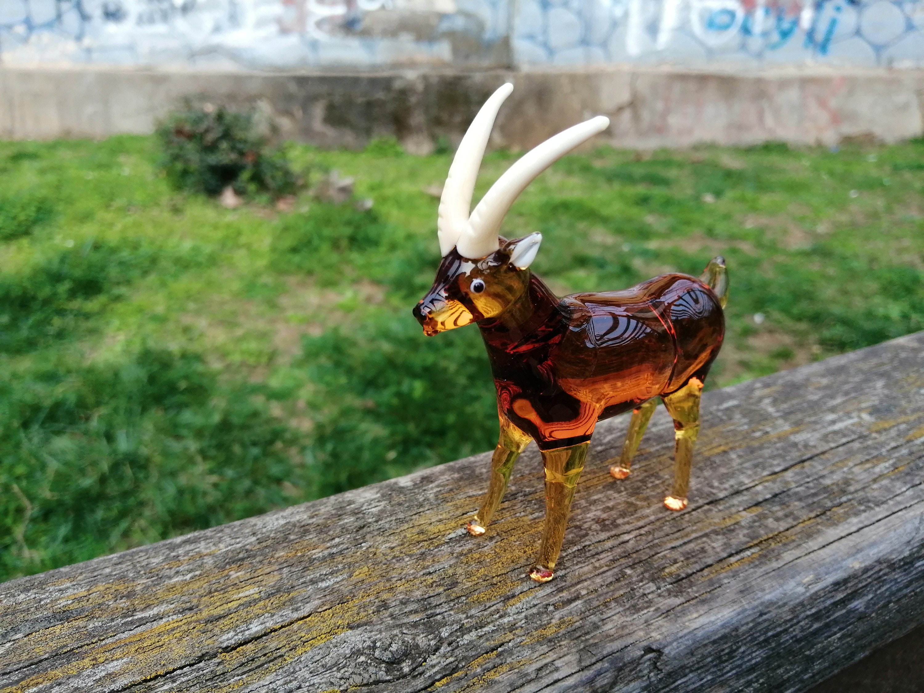 Glass Goat Hand Blown Glass Goat Figurine Art Glass Goat - Etsy