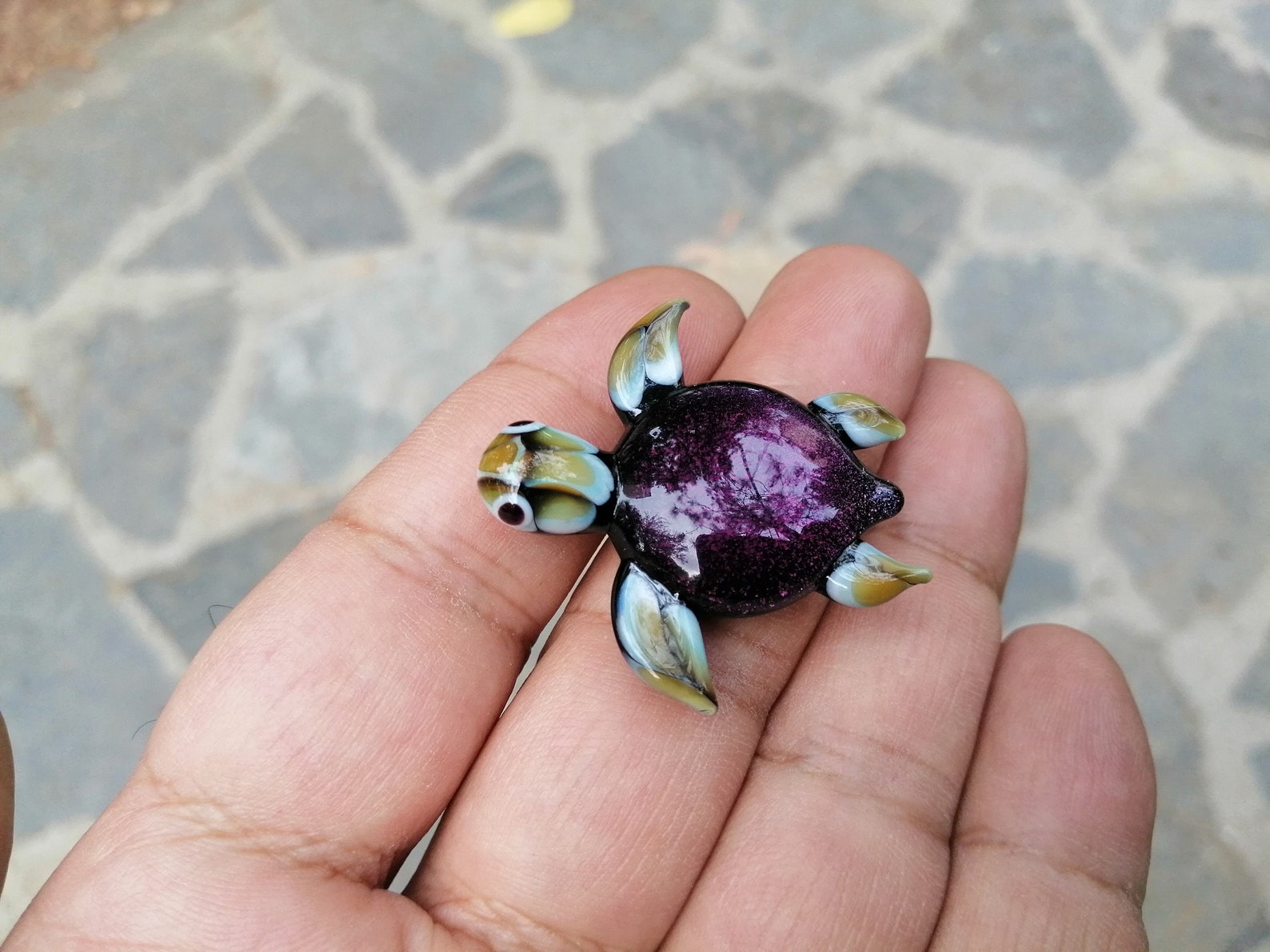 Glass Sea Turtle Hand Blown Glass Sea Turtle Glass Sea | Etsy