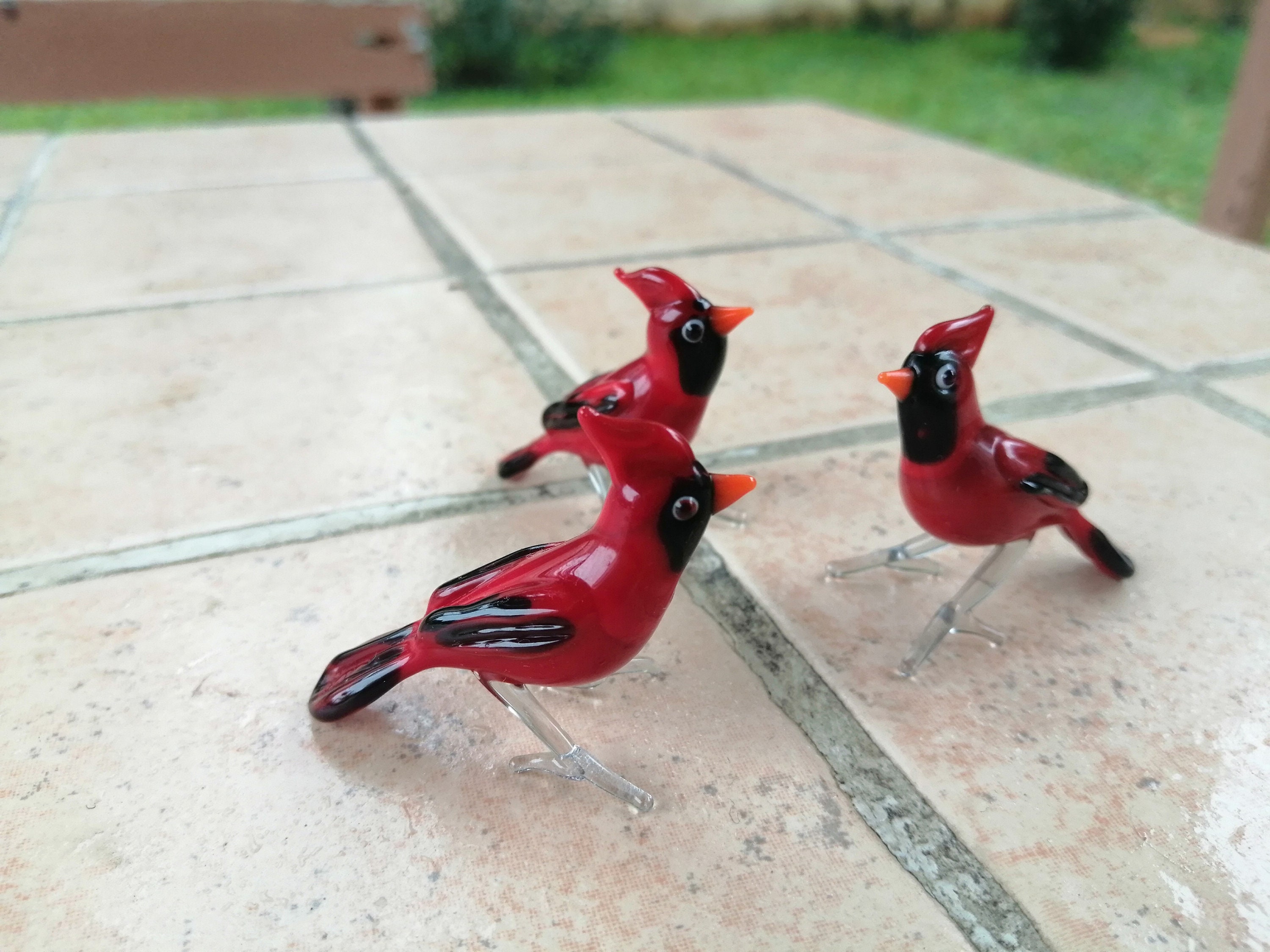 Glass Bird Miniature Glass Bird Figurine Glass Bird - Etsy Sweden