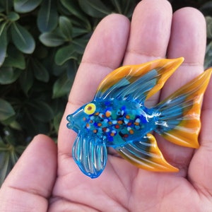 Glass Fish, Hand Blown Fish Figurine, Fish Ornament, Art Glass Fish ...