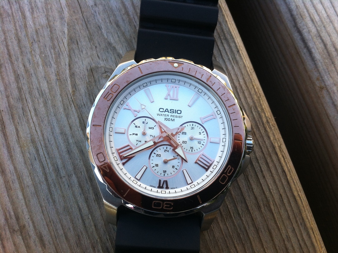 Vintage Casio Watch, Vintage Caiso Mens Wrist Watch, Casio MTD-1075 ...