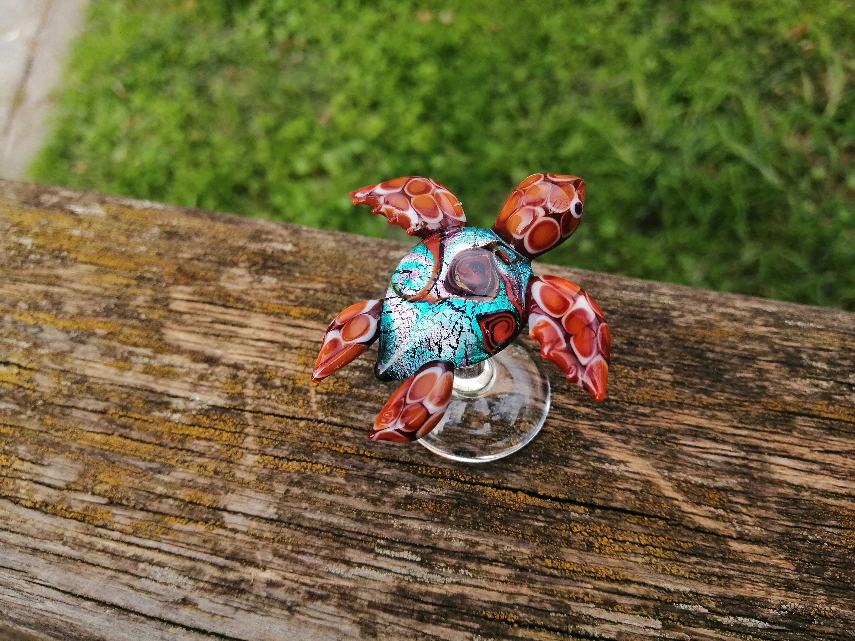 Glass Sea Turtle Hand Blown Glass Sea Turtle Glass Sea - Etsy