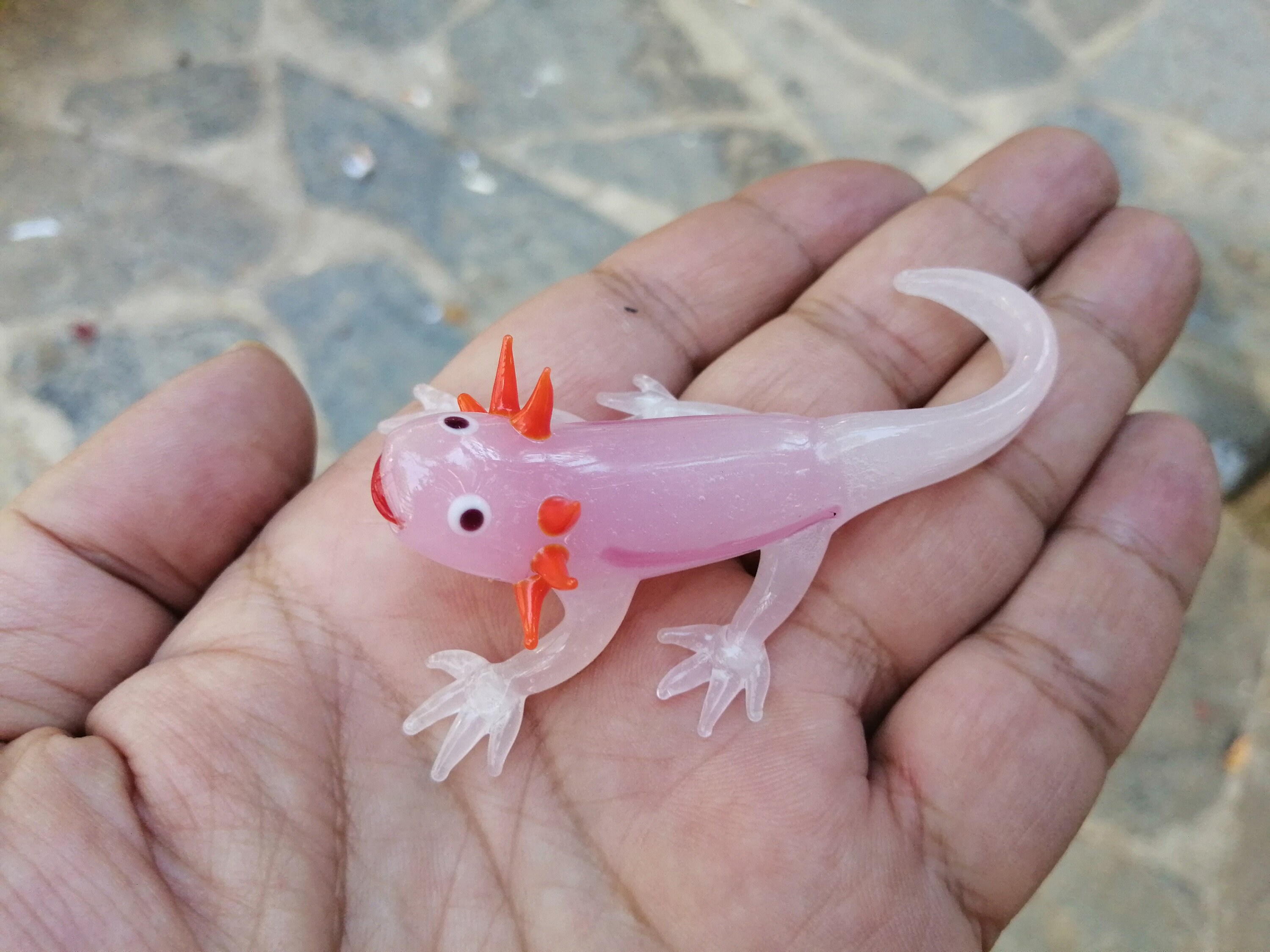 Glass Axolotl Figurine Murano Glass Axolotl Axolotl - Etsy