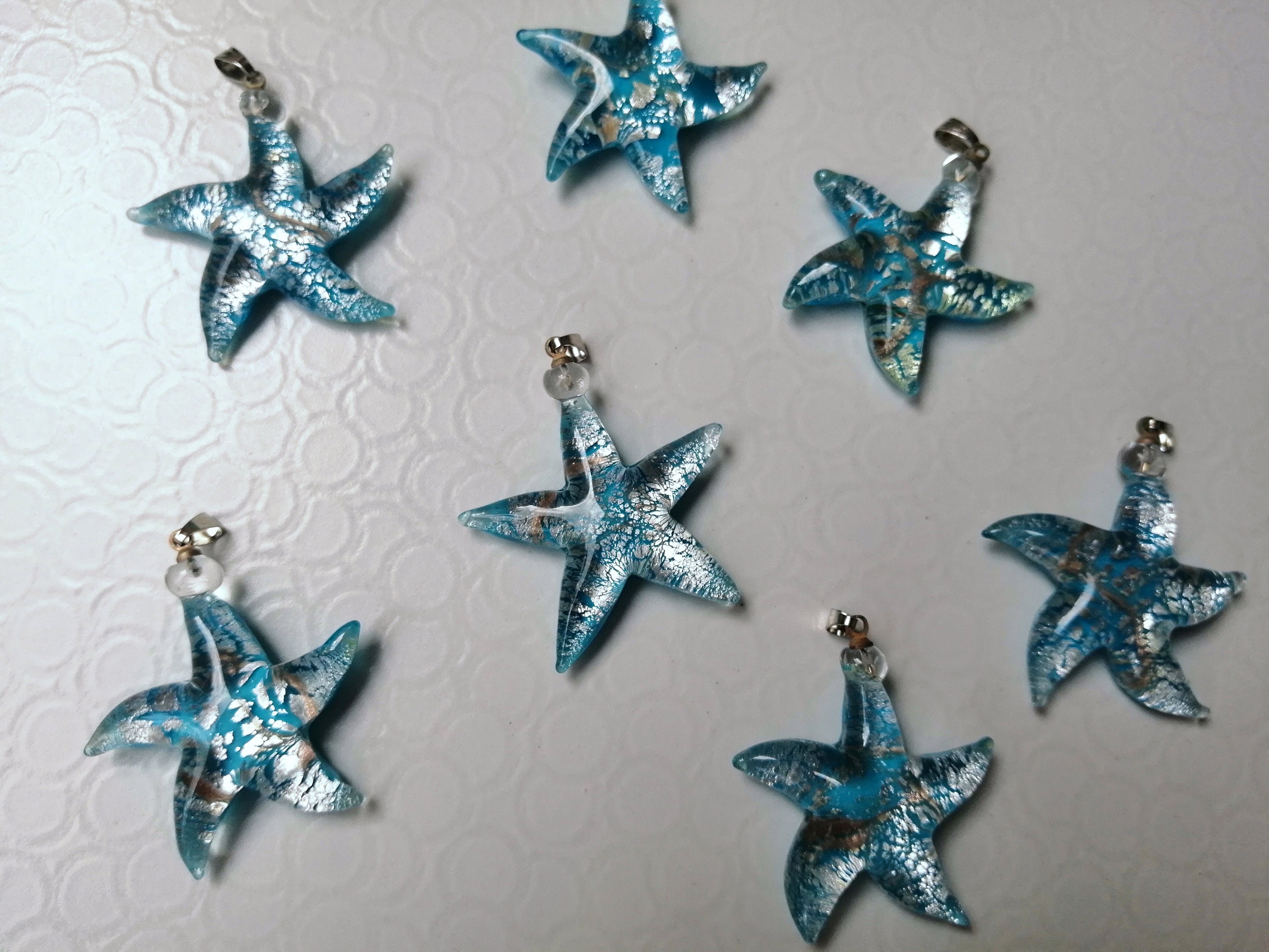 Glass Starfish Glass Starfish Pendant Glass Starfish - Etsy