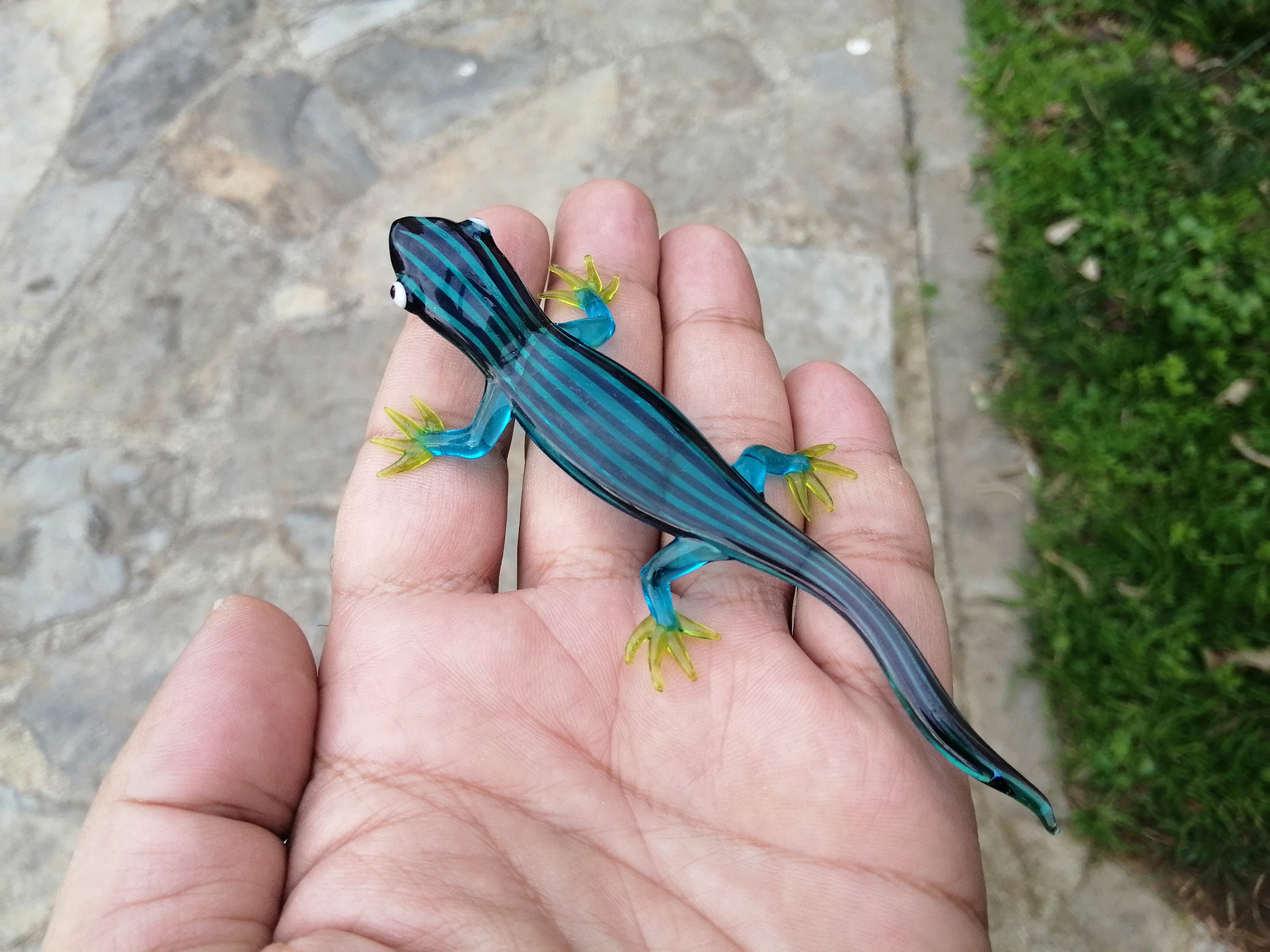 Glass Lizard Figurine Glass Lizard Ornament Murano Glass - Etsy
