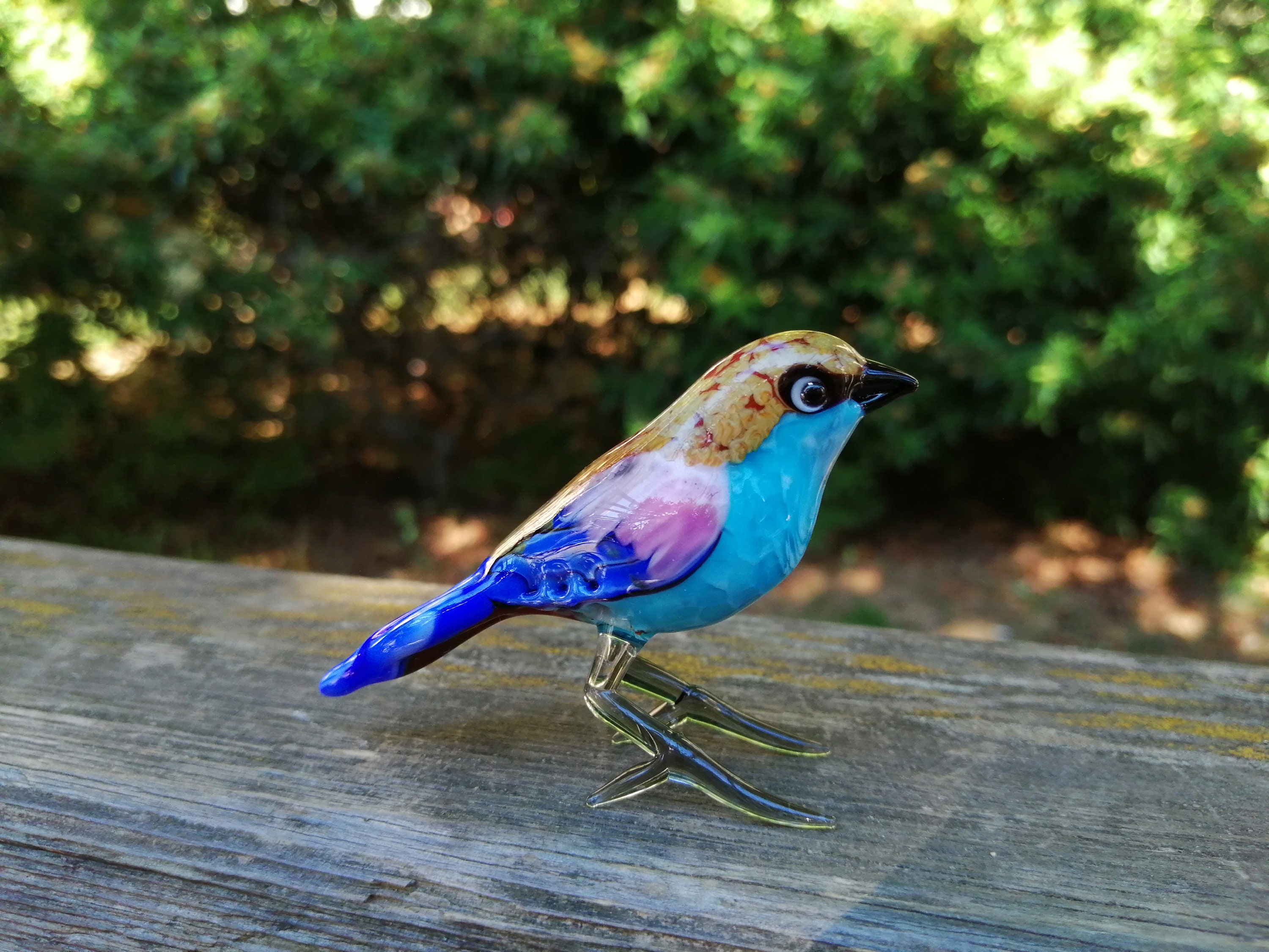 Glass Bird Hand Blown Glass Bird Figurine Glass Bird | Etsy