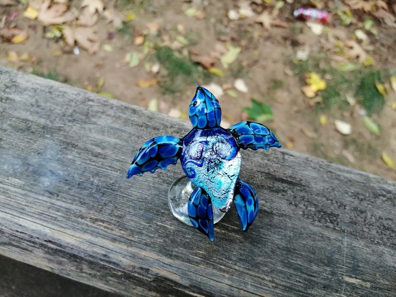 Glass Sea Turtle, Hand Blown Glass Sea Turtle, Glass Sea Animals, Sea ...