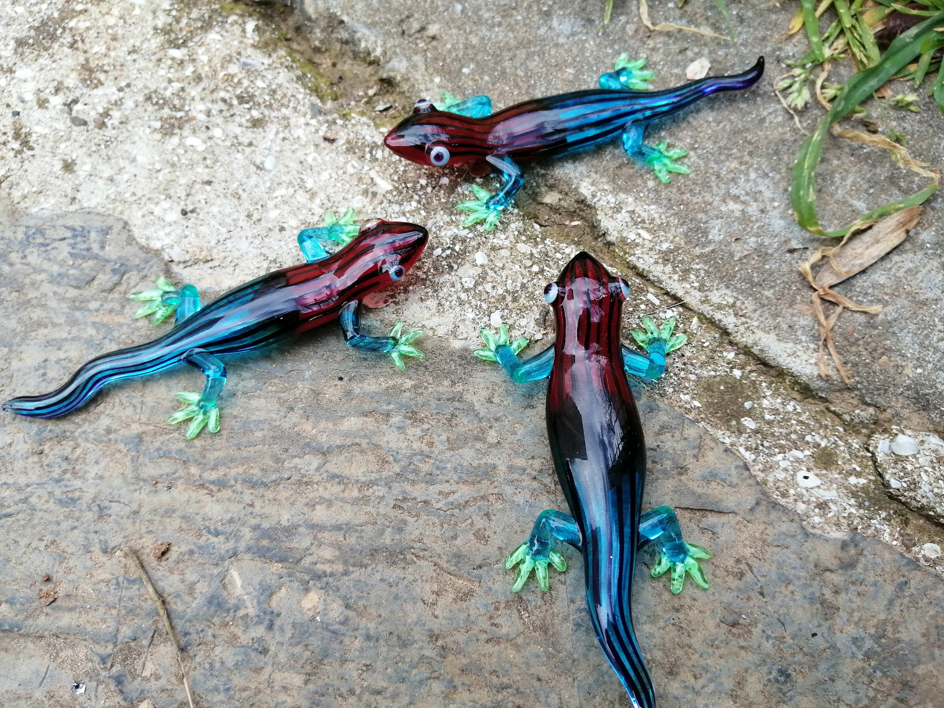 Glass Lizard Figurine, Glass Lizard Ornament, Murano Glass Lizard ...