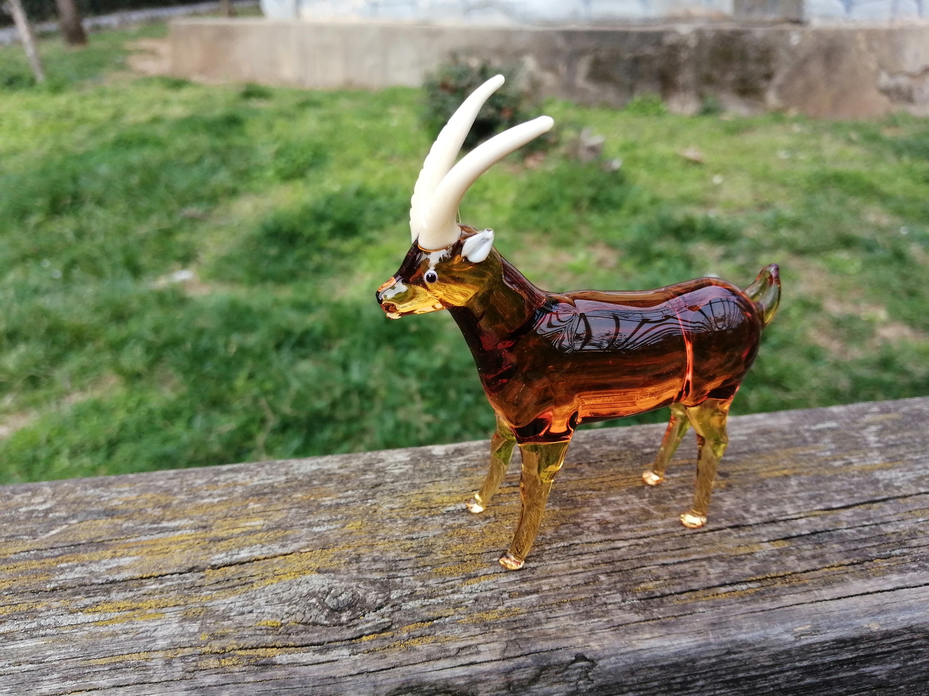 Glass Goat Hand Blown Glass Goat Figurine Art Glass Goat - Etsy