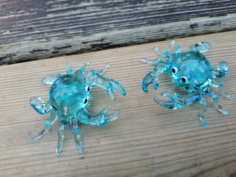 Glass Crab, Crab Figurine, Art Glass Crab, Murano Crab, Hand Blown ...