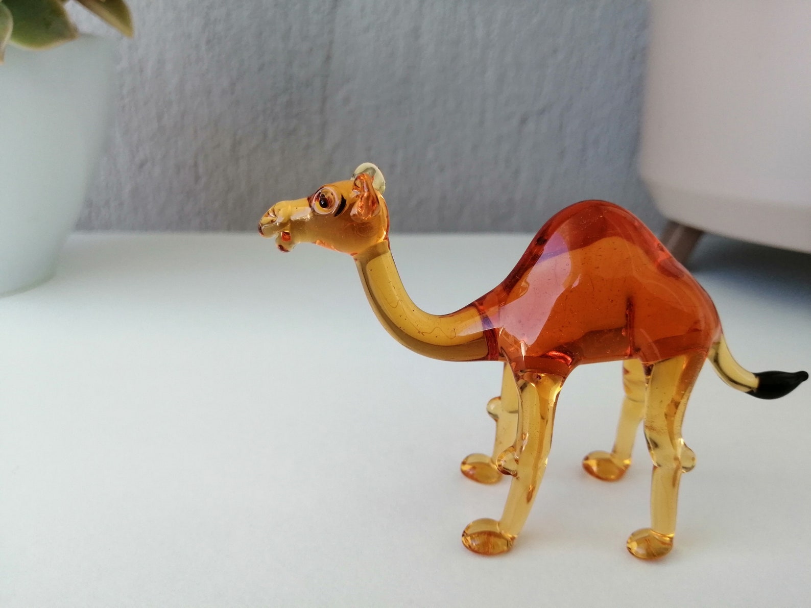 Glass Camel, Hand Blown Glass Camel Figurine, Camel Ornament, Murano ...