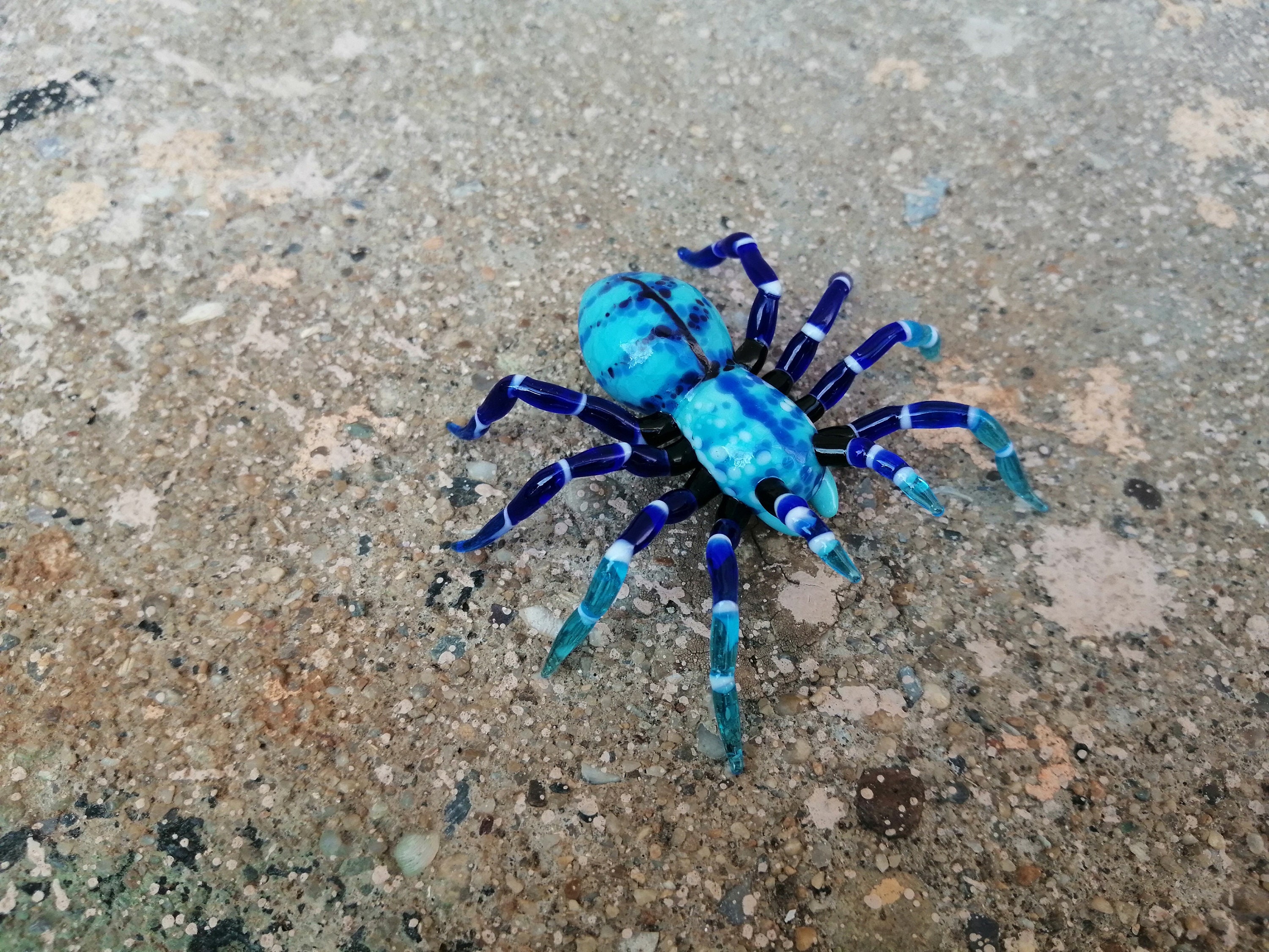 Glass Spider Spider Figurine Spider Ornament Glass Insects | Etsy