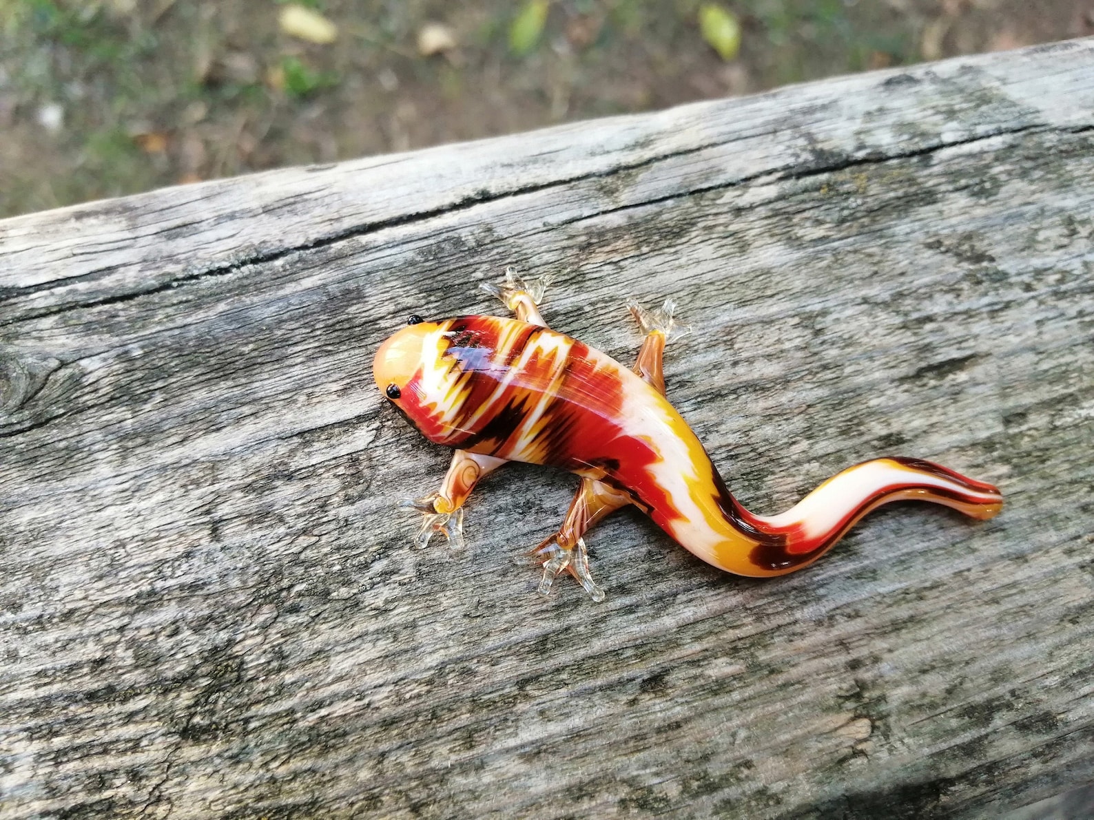 Glass Lizard Salamander Figurine, Murano Glass Salamander, Lizard ...