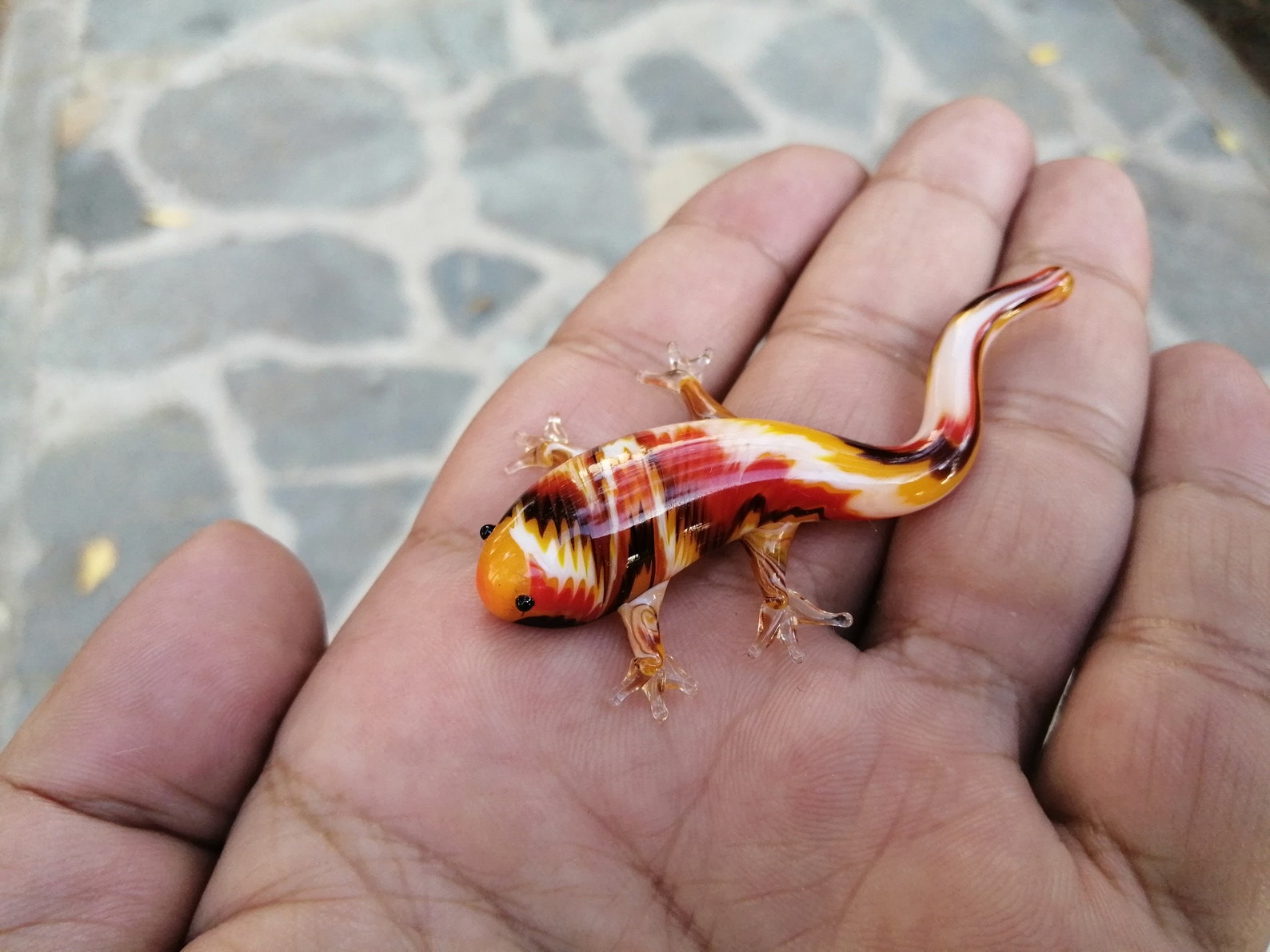 Glass Lizard Salamander Figurine Murano Glass Salamander | Etsy