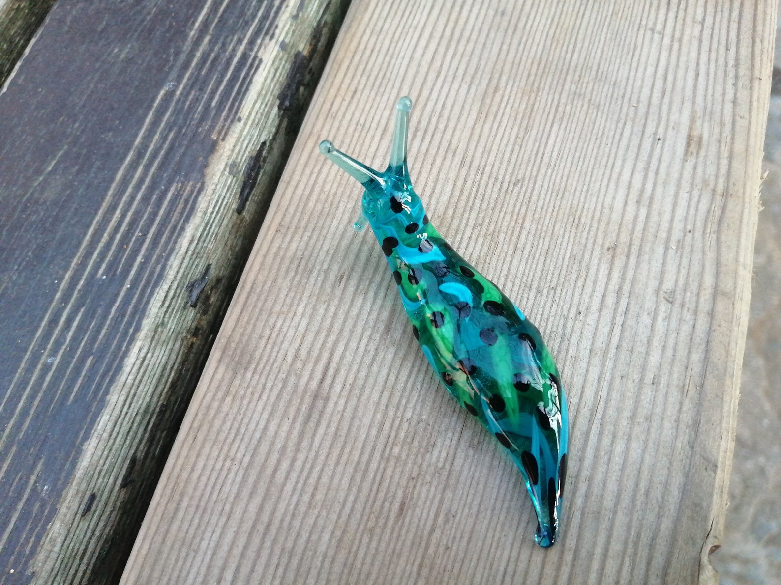 Glass Slug, Glass Slug Figurine, Murano Slug, Slug Ornament, Colorful ...