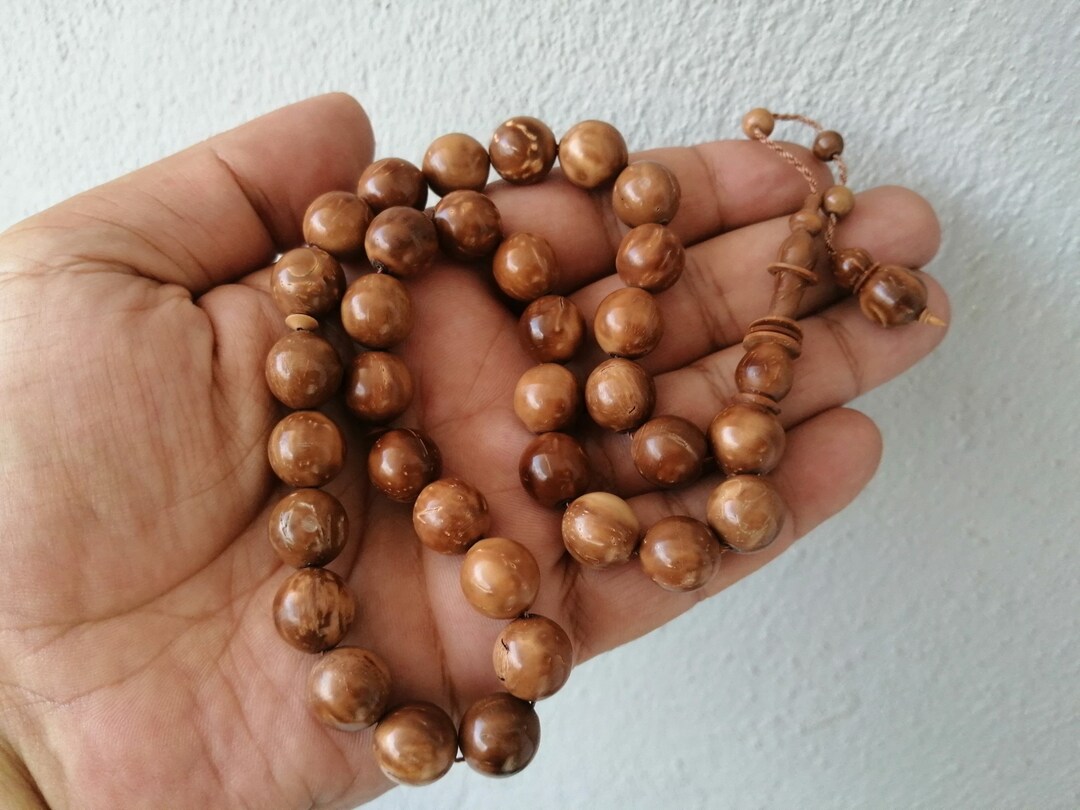 Kuka Tree Tasbih, Kuka Seed 33s Islamic Prayer Beads, Kuka Tree Islamic ...