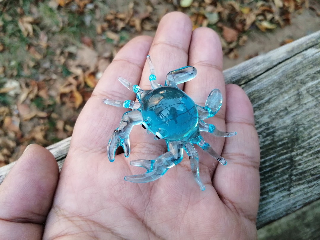 Glass Crab, Crab Figurine, Art Glass Crab, Murano Crab, Hand Blown ...