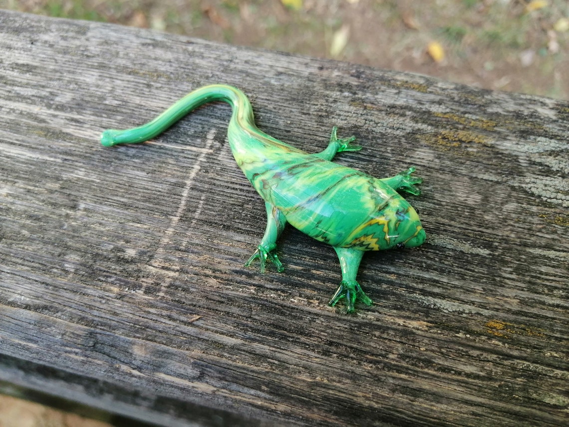 Glass Lizard Salamander Figurine Murano Glass Salamander - Etsy