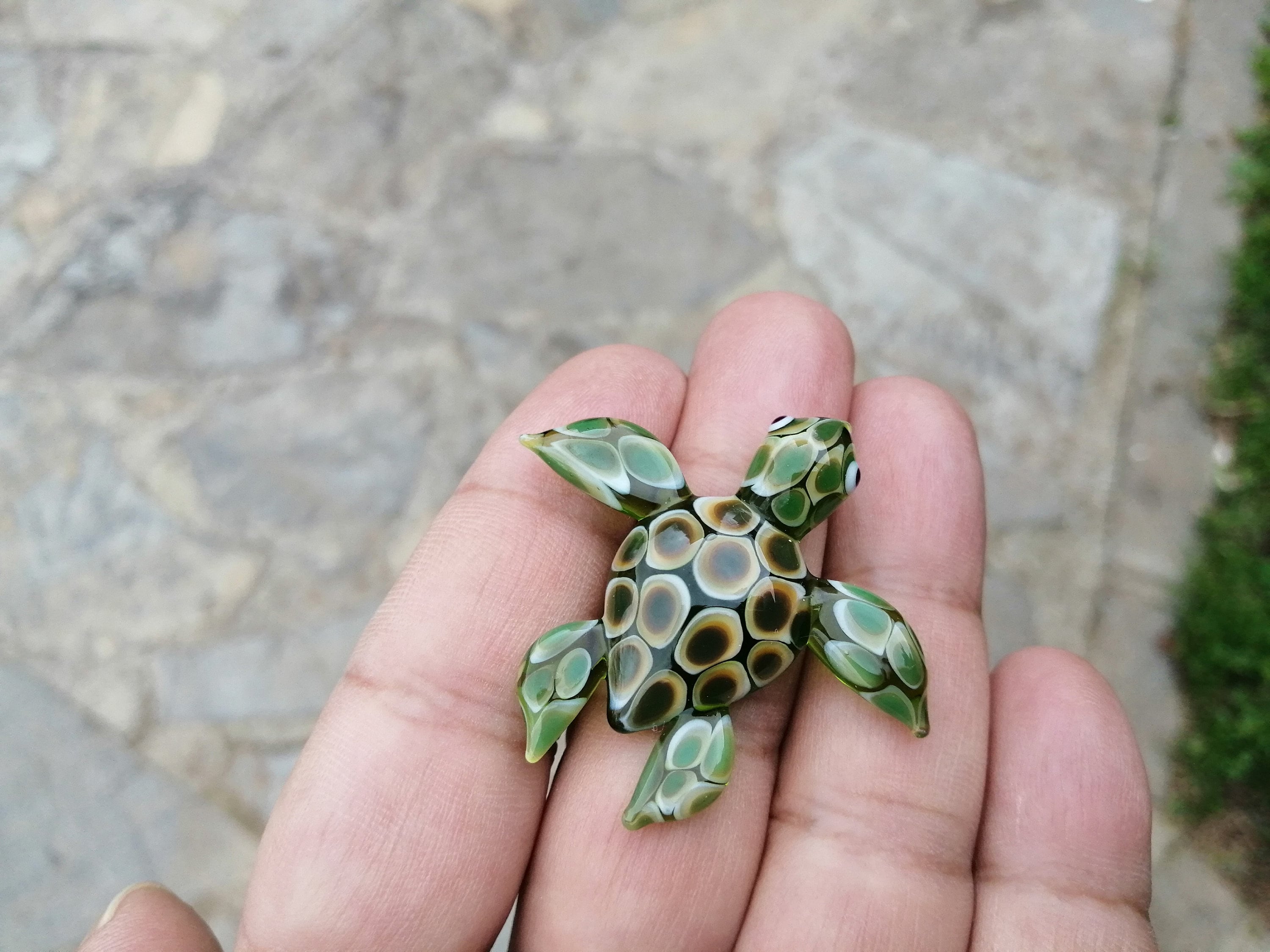 Glass Sea Turtle Hand Blown Glass Sea Turtle Glass Sea - Etsy