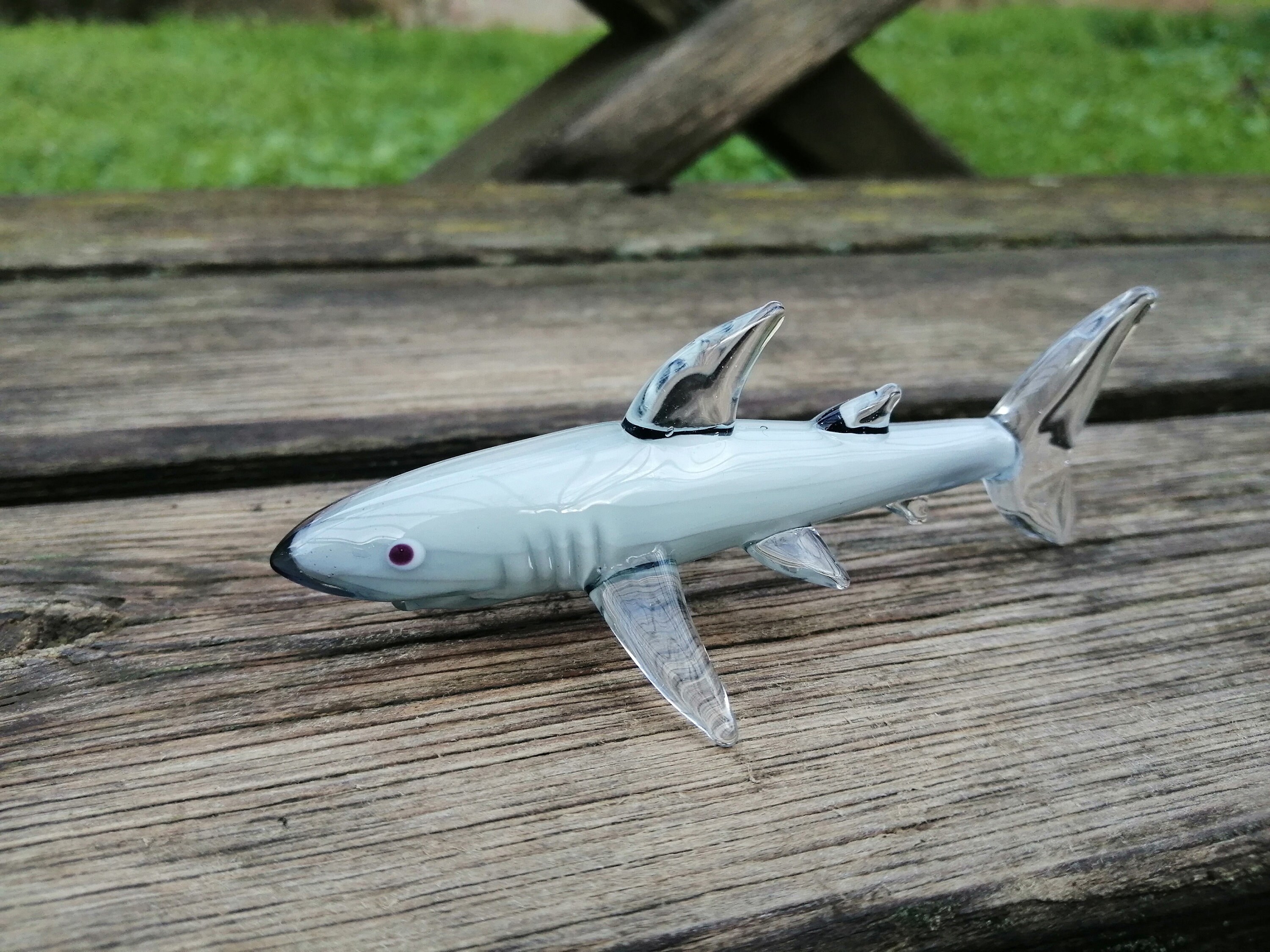 Glass Shark Figurine Blown Glass Shark Miniature Shark | Etsy