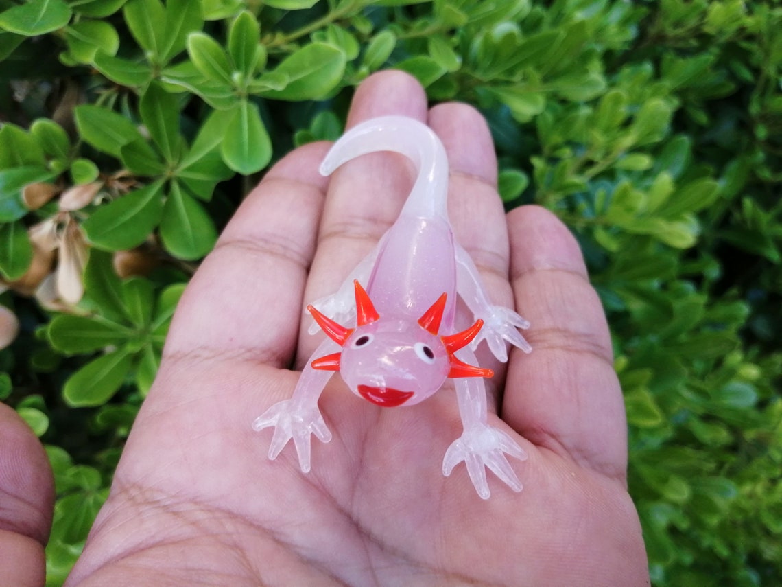 Glass Axolotl Figurine Murano Glass Axolotl Axolotl - Etsy