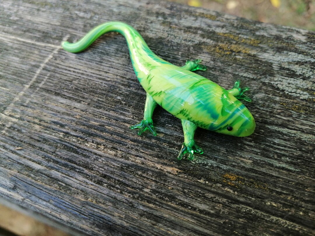 Glass Lizard Salamander Figurine, Murano Glass Salamander, Lizard ...