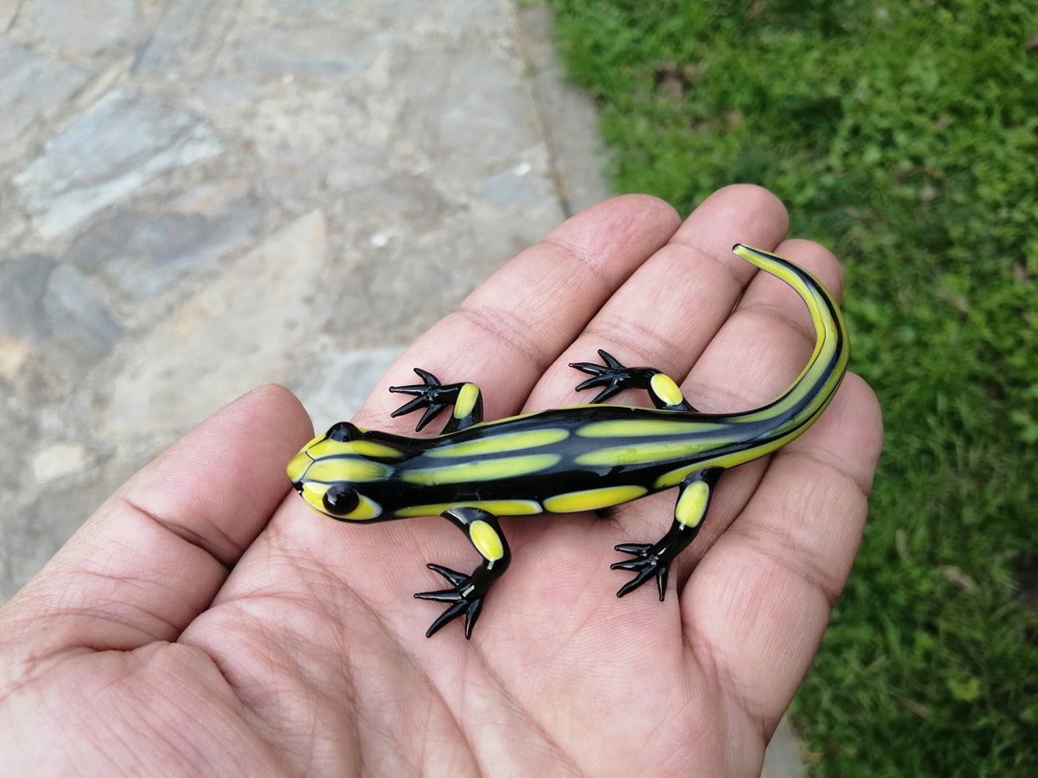 Glass Salamander Figurine Murano Glass Salamander Lizard - Etsy