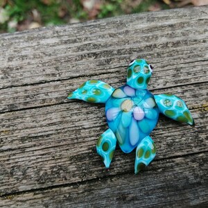Glass Sea Turtle, Hand Blown Glass Sea Turtle, Glass Sea Animals, Sea ...