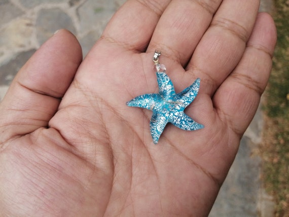 Glass Starfish Glass Starfish Pendant Glass Starfish - Etsy