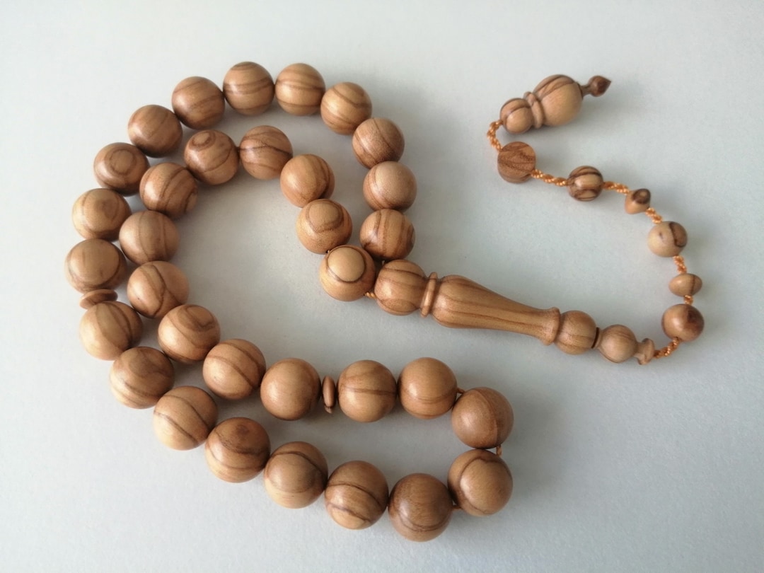Olive Tree Tasbih, Olive Wood Tasbih, Olive Tree Prayer Beads, Turkish ...