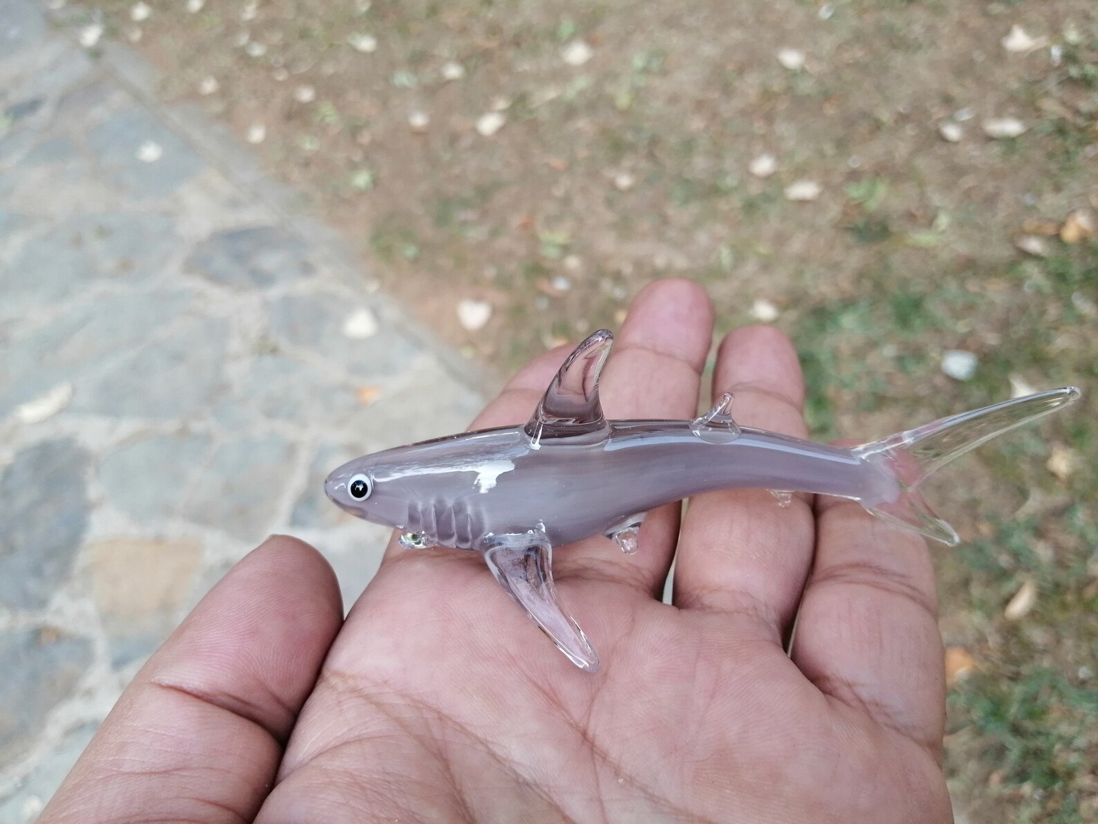 Glass Shark Figurine Blown Glass Shark Miniature Shark | Etsy