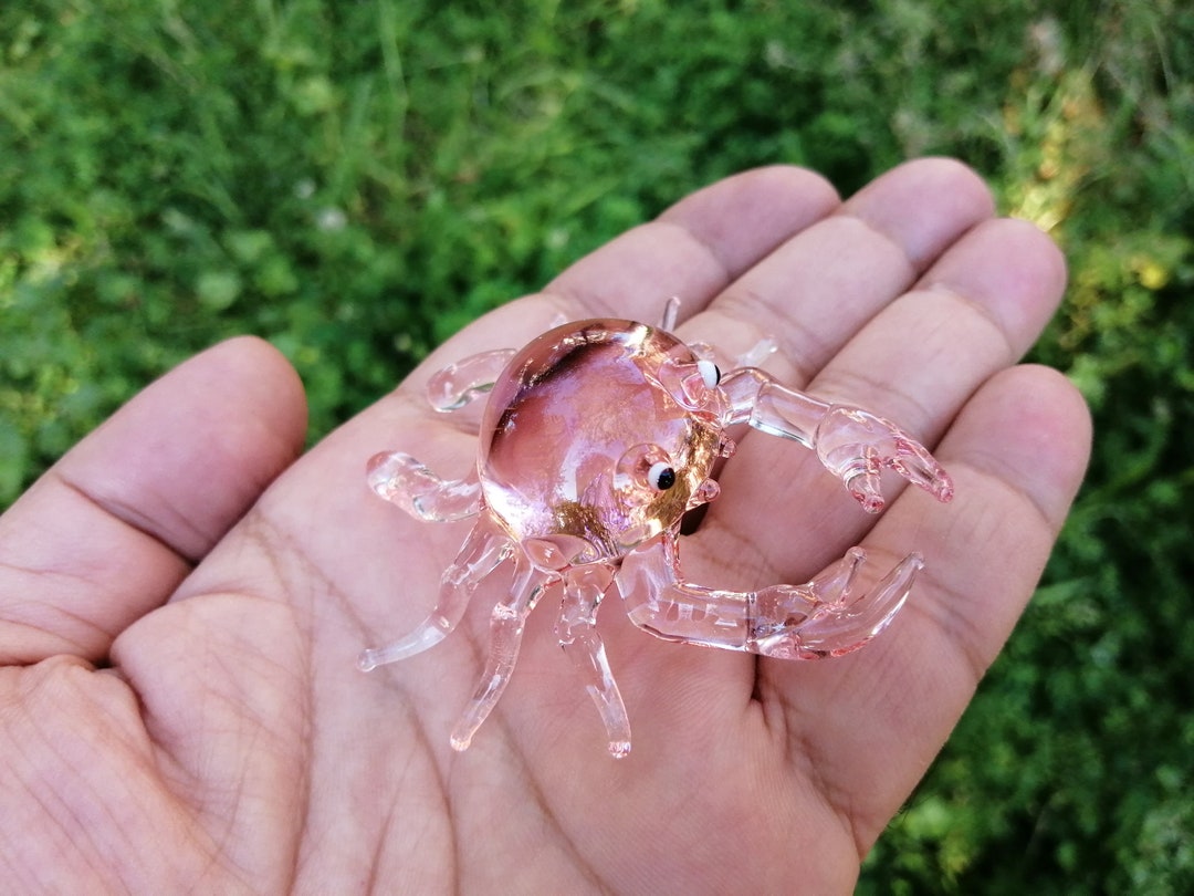 Glass Crab, Crab Figurine, Art Glass Crab, Murano Crab, Hand Blown ...