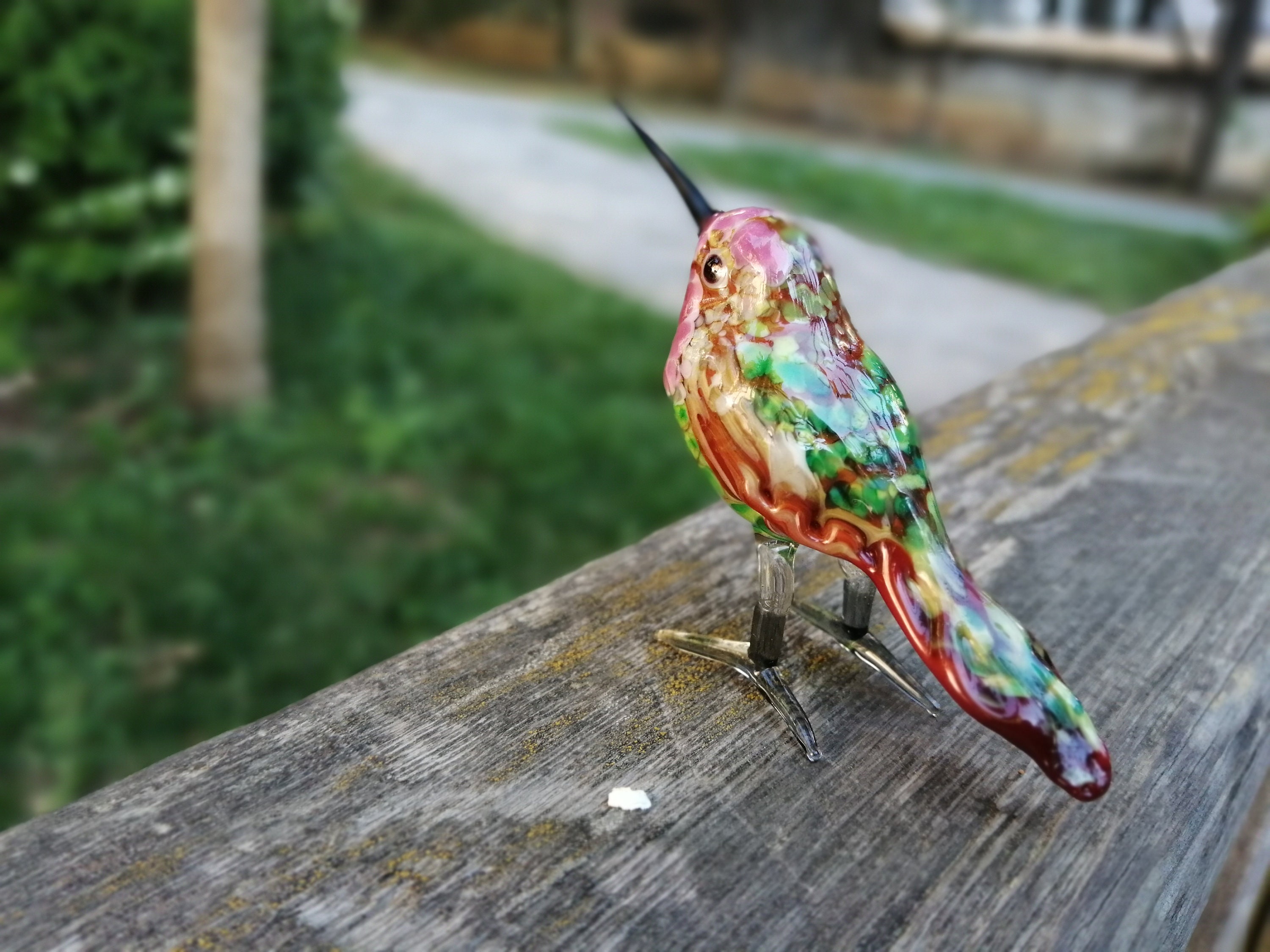 Glass Hummingbird Figurines