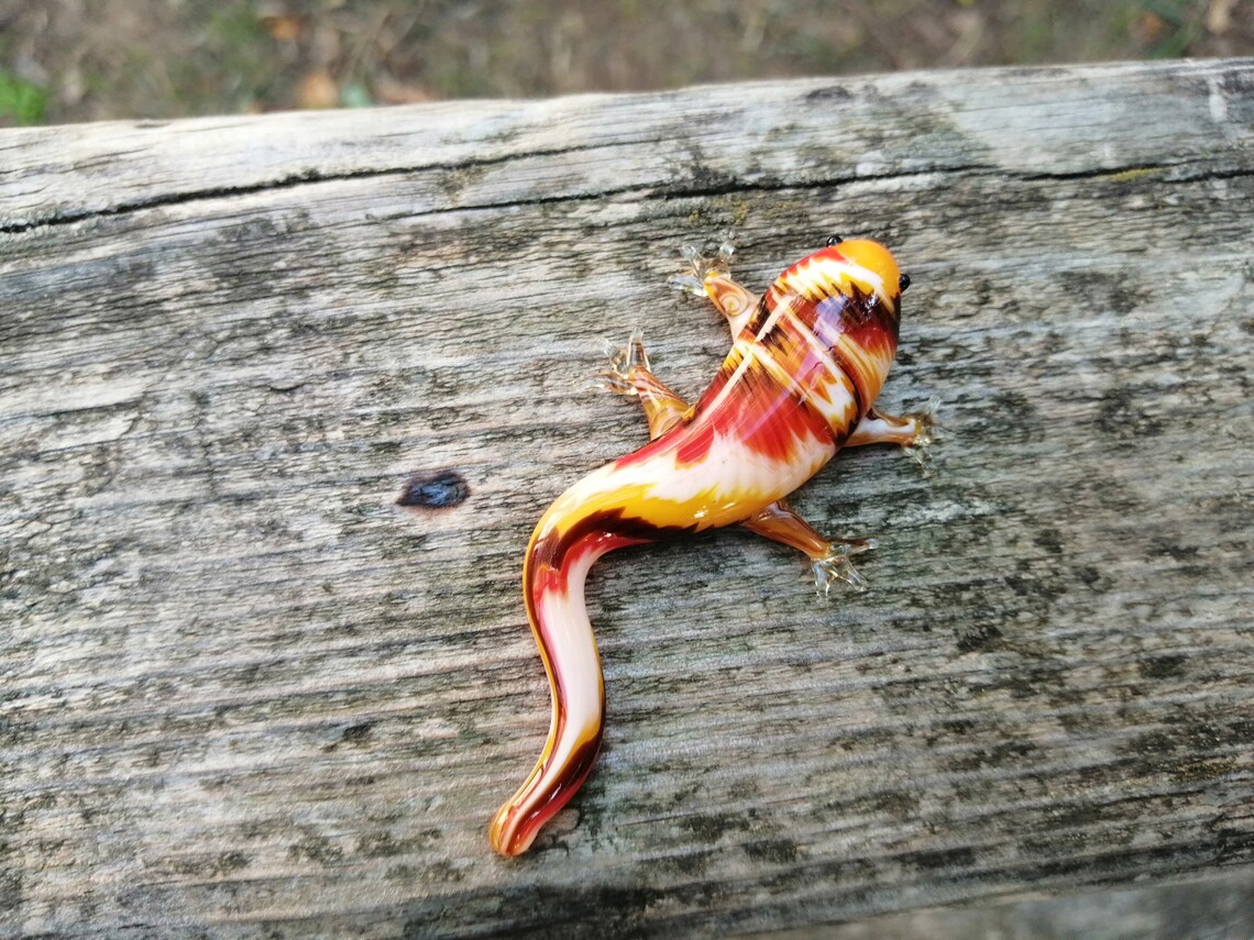 Glass Lizard Salamander Figurine Murano Glass Salamander | Etsy