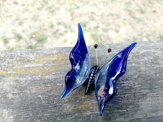 Glass butterfly glass butterfly figurine glass insects | Etsy