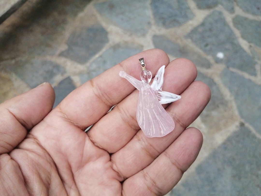 Angel Glass Angel Pendant Hand Blown Glass Angel Murano - Etsy