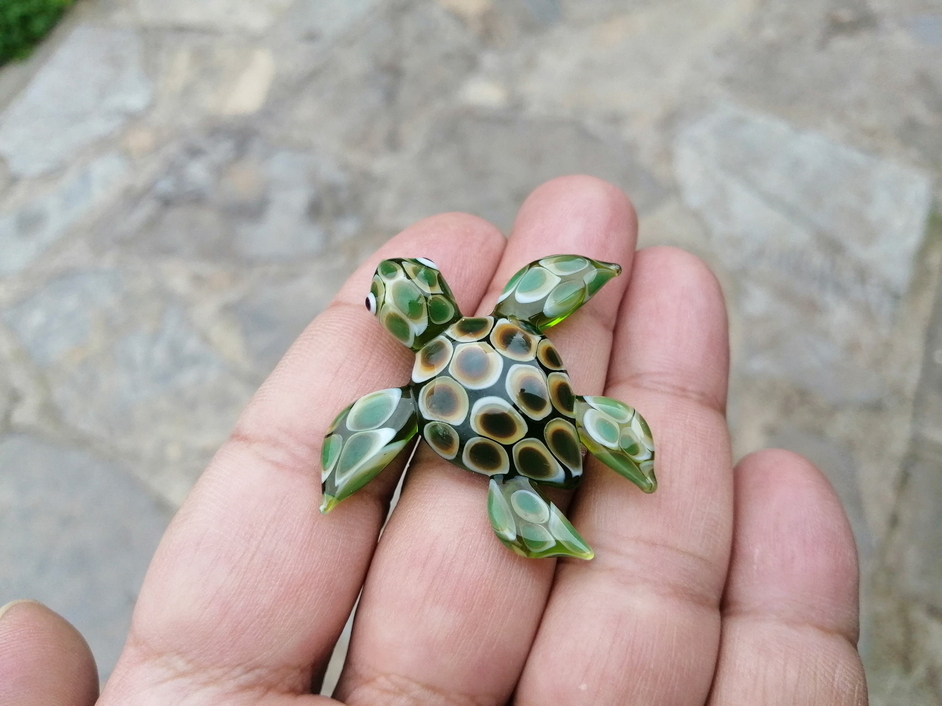 Glass Sea Turtle, Hand Blown Glass Sea Turtle, Glass Sea Animals, Sea ...