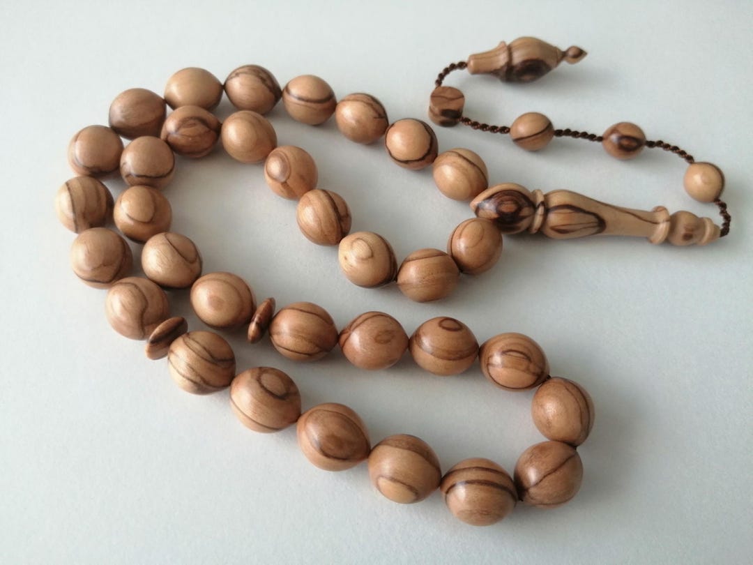 Olive Tree Tasbih, Olive Wood Tasbih, Olive Tree Prayer Beads, Turkish ...