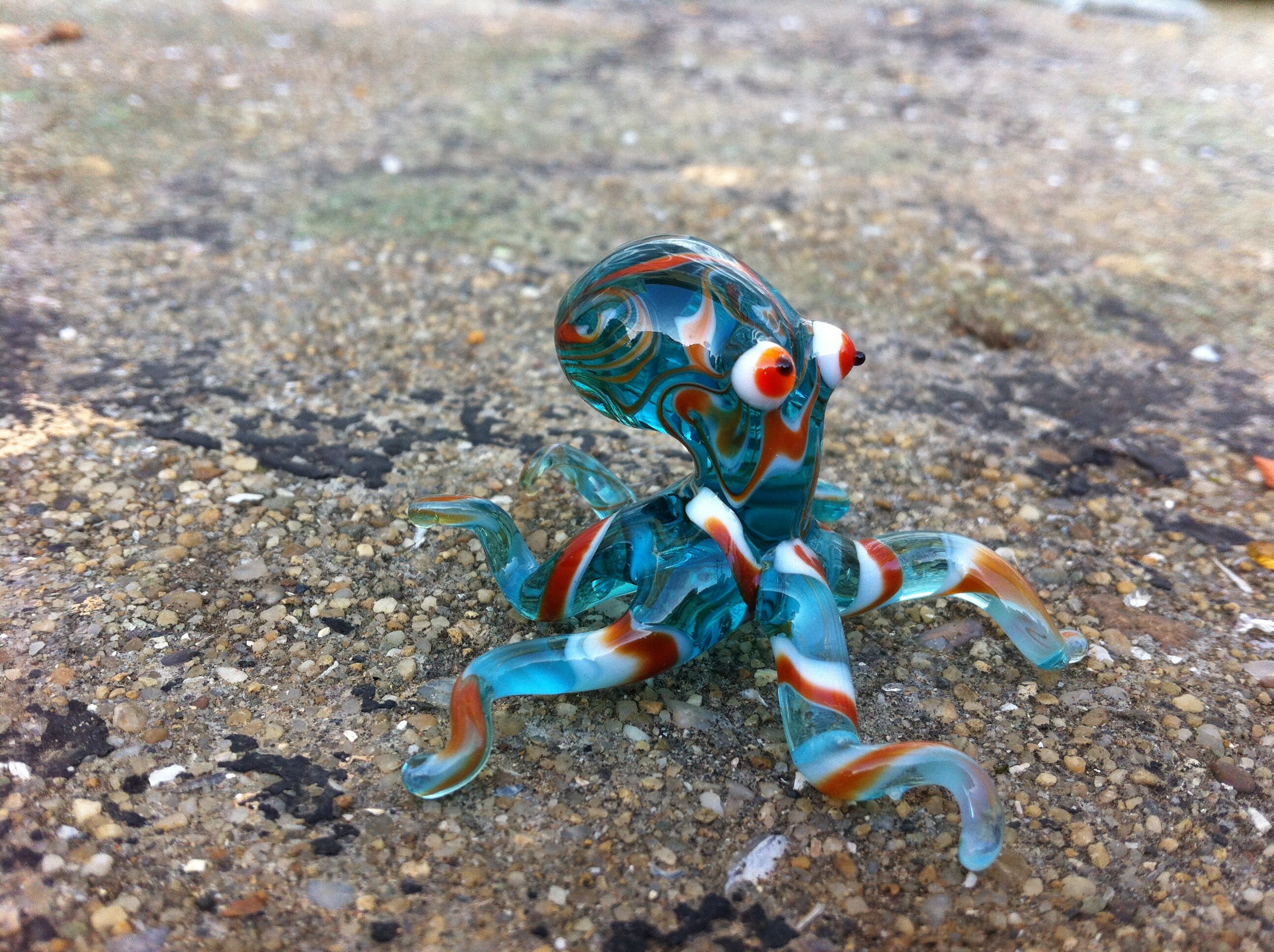 Glass Octopus Figurine Blown Glass Octopus Ornament Murano - Etsy