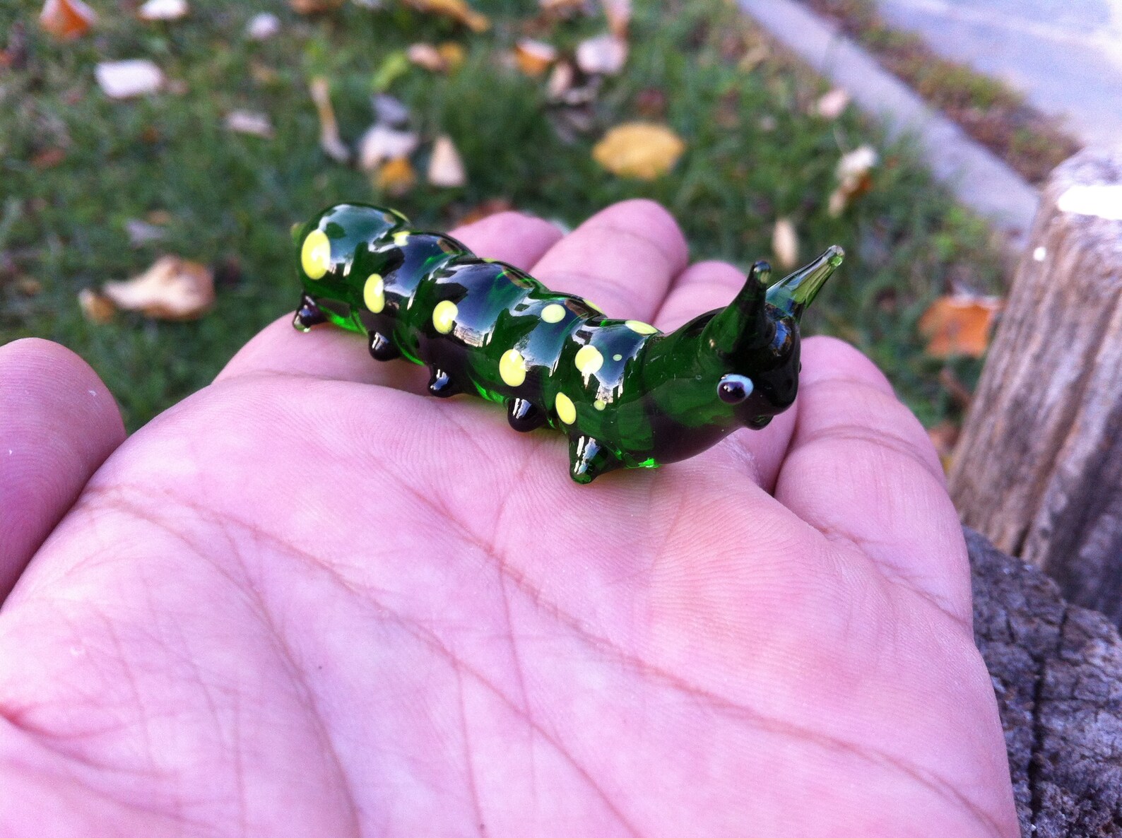 Glass Caterpillar Figurine Hand Blown Glass Caterpillar - Etsy