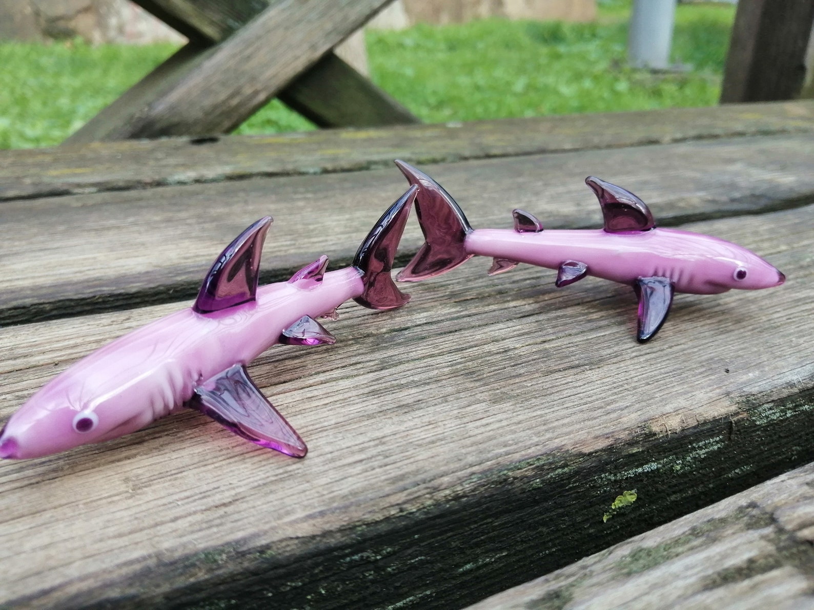 Glass Shark Figurine Blown Glass Shark Miniature Shark - Etsy