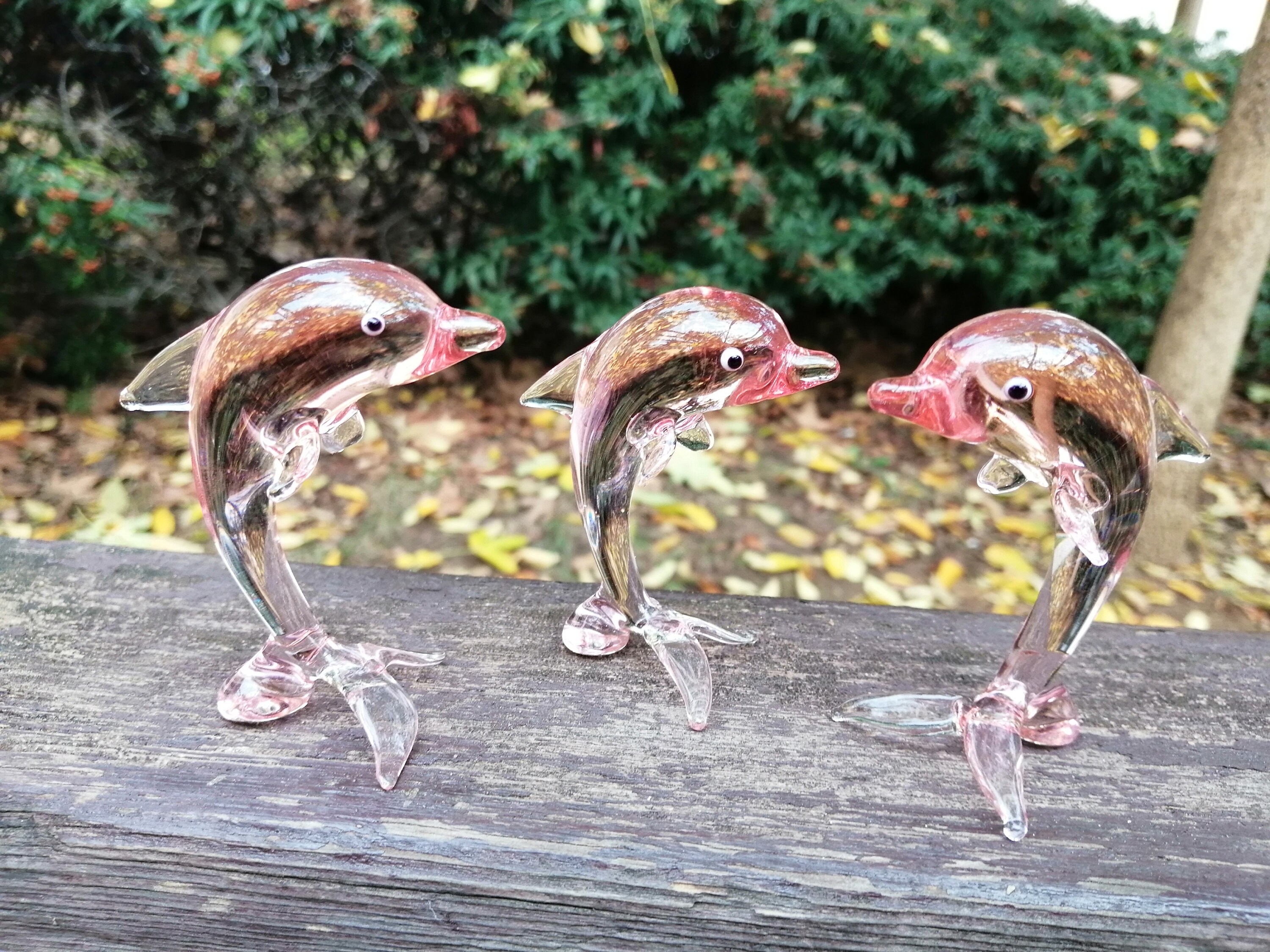 Glass Dolphin Hand Blown Glass Dolphin Figurine Dolphin - Etsy